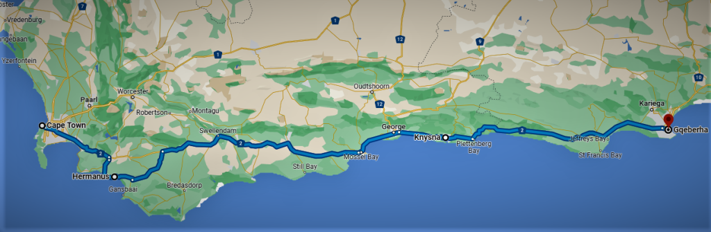 Cape Town – Port Elizabeth via Garden Route (N2)